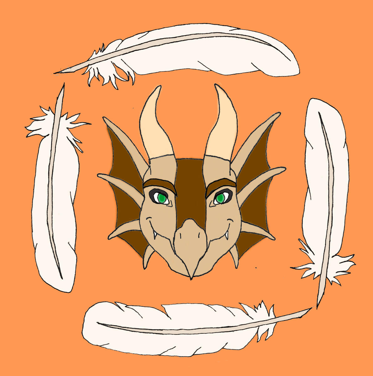 Feather Dragon Art